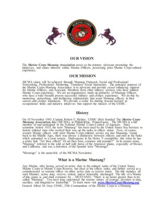 Marine Corps Mustang | DOCX