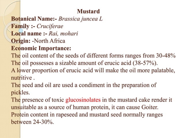 Mustard.pptx Details of mustard cultivation practice | PPTX ...
