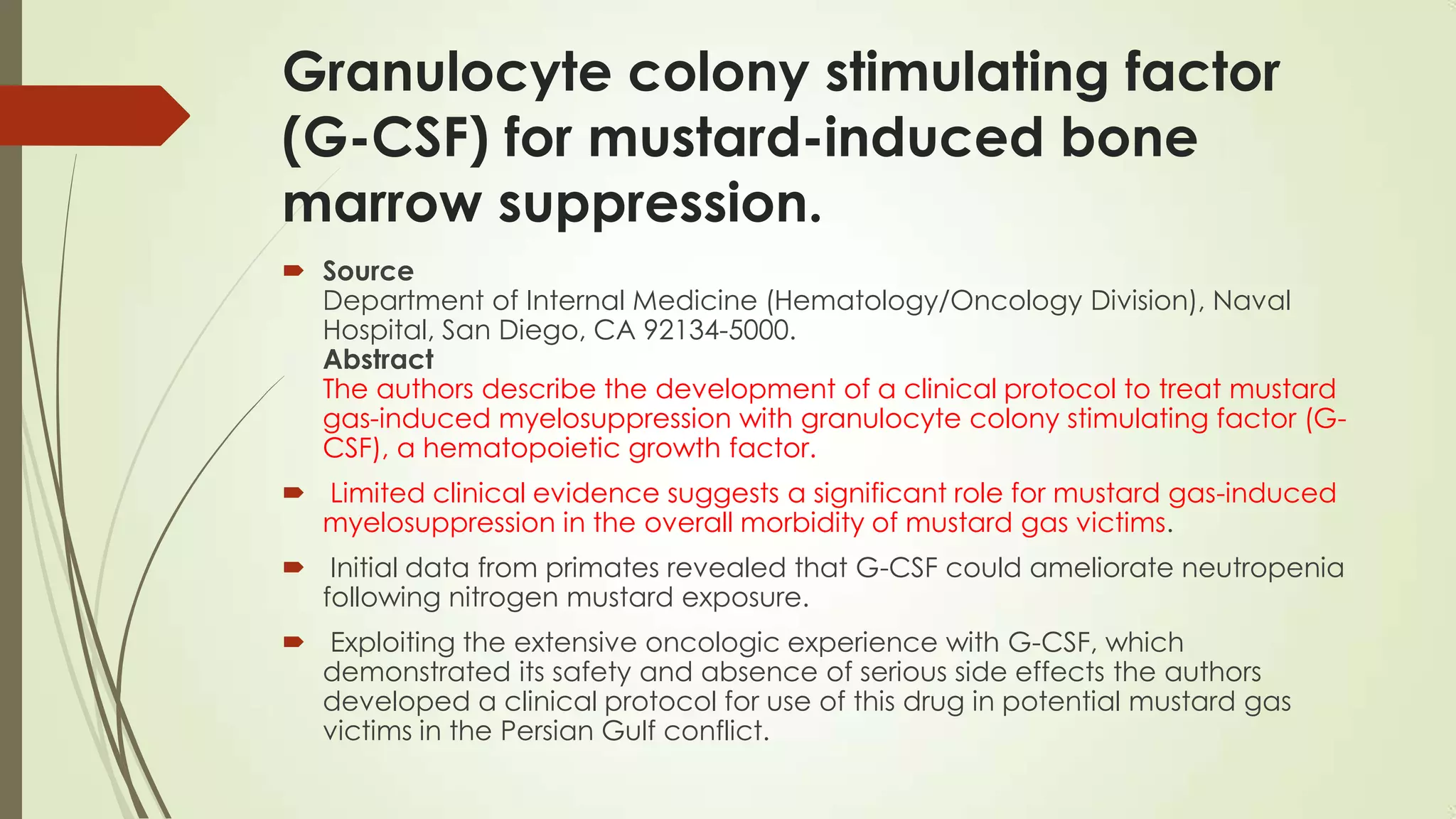 Mustard gas poisoning .By- Dr mohammadullah totakhil | PPTX | Blood ...