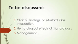 Mustard gas poisoning .By- Dr mohammadullah totakhil | PPTX