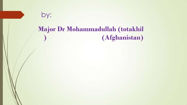 Mustard gas poisoning .By- Dr mohammadullah totakhil | PPT