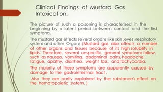 Mustard gas poisoning .By- Dr mohammadullah totakhil | PPTX