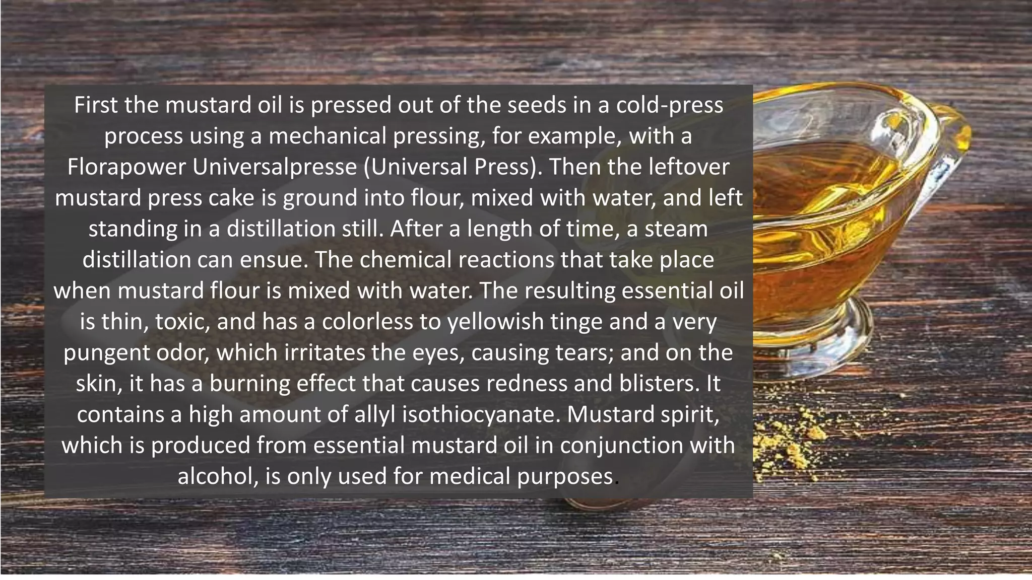 Mustard Oil Processing , Food Products Technology #oilseed | PDF