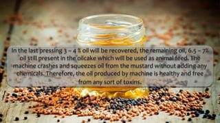 Mustard Oil Processing , Food Products Technology #oilseed | PDF