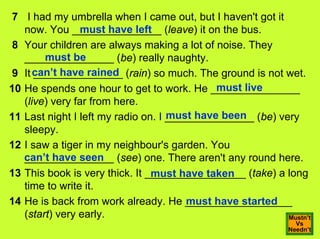 Must Deduction Exercises | PDF