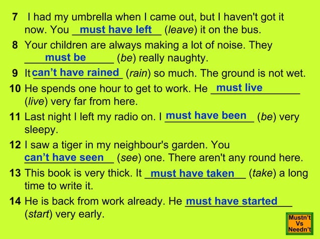 Must Deduction Exercises | PDF