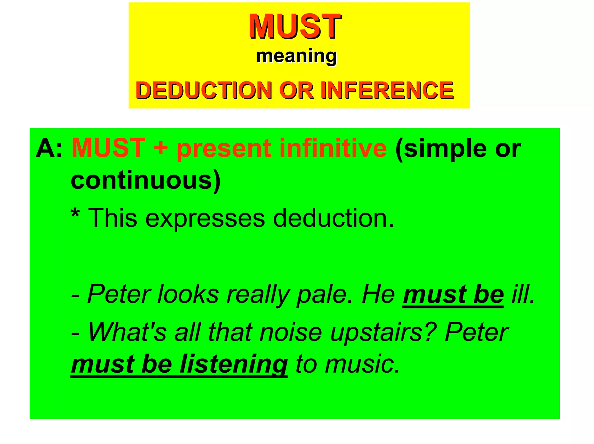 Must Deduction Grammar | PDF