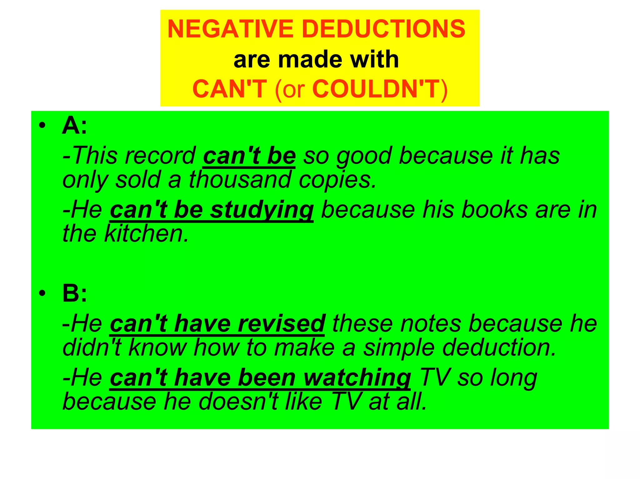 Must Deduction Grammar | PDF