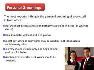 Must have qualities of hotel Front Office associates | PPTX