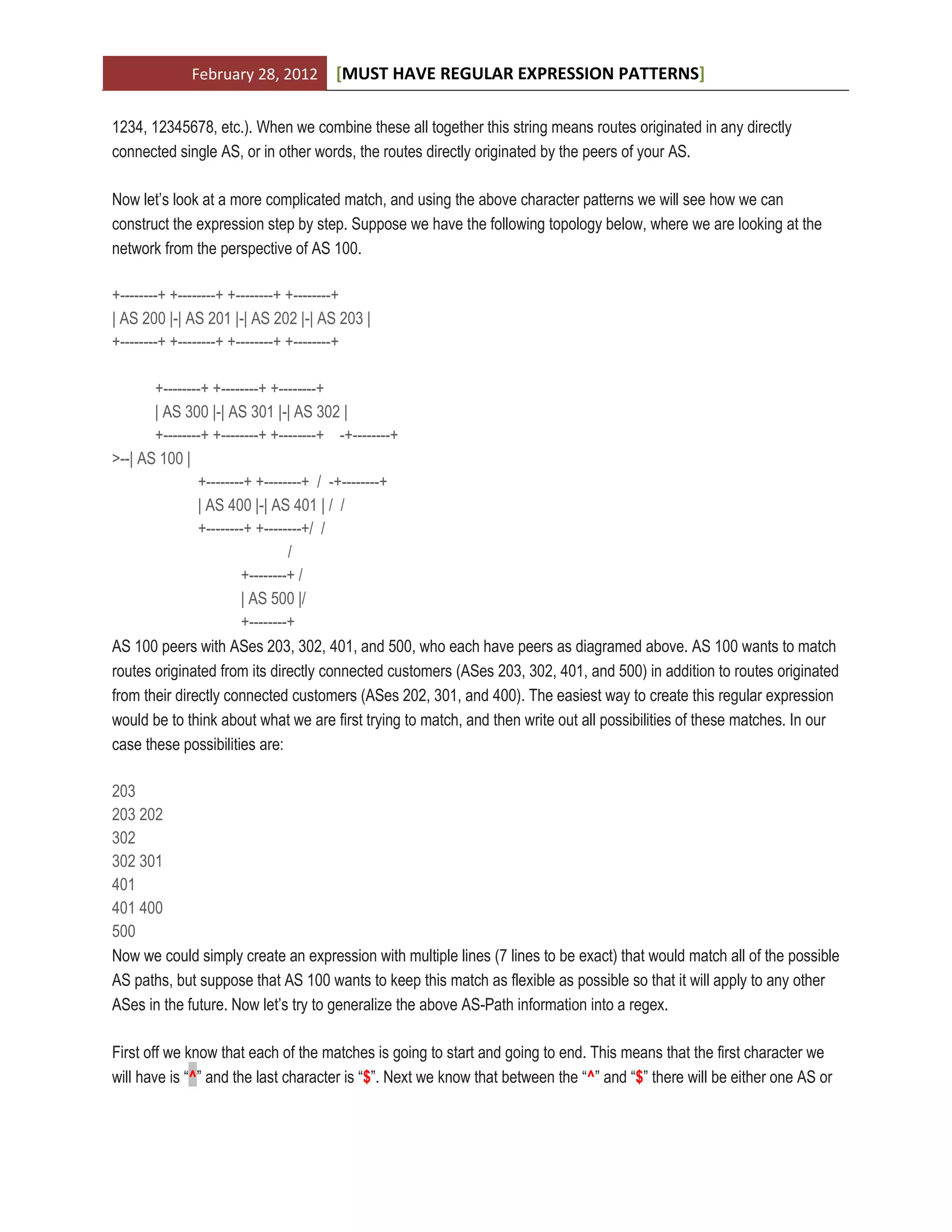 Regular Expression Patterns Pdf