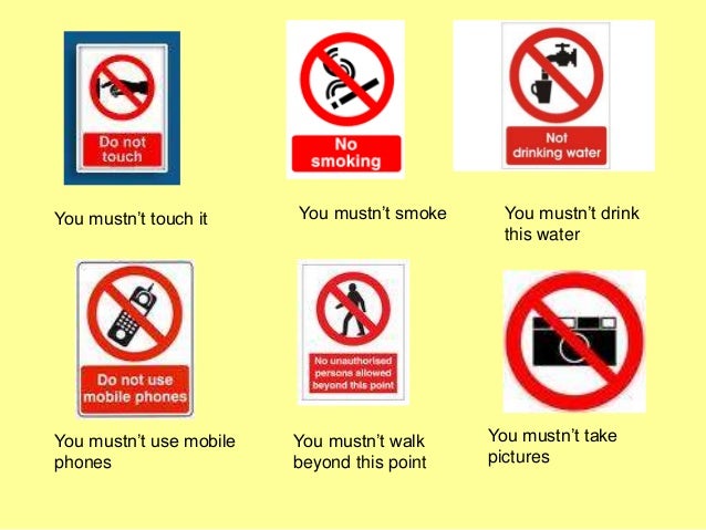 mustn't - definition - What is