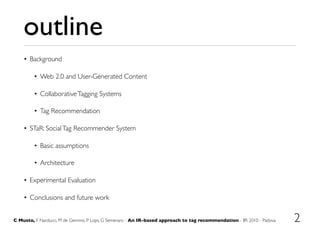 An IR-based approach to Tag Recommendation" | PDF