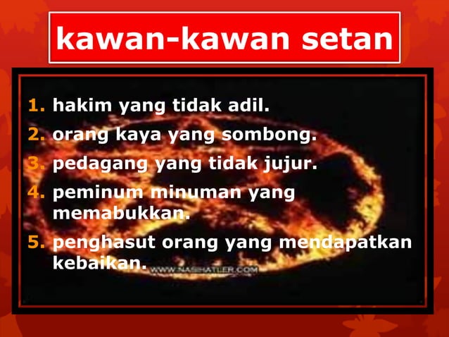 Musuh dan kawan syetan | PPT