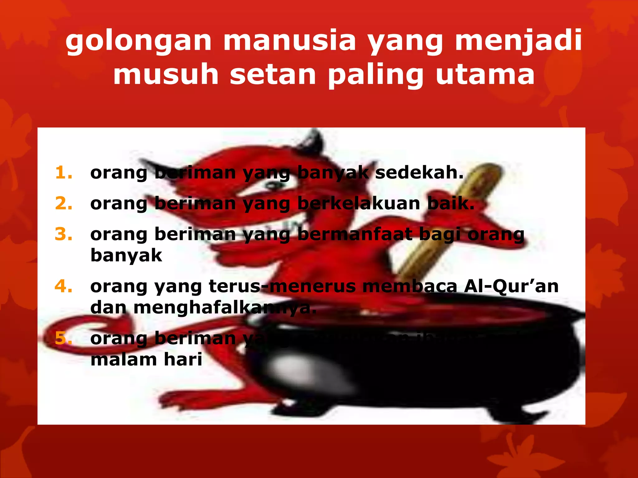 Musuh dan kawan syetan | PPTX