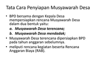 Musyawarah desa | PPTX