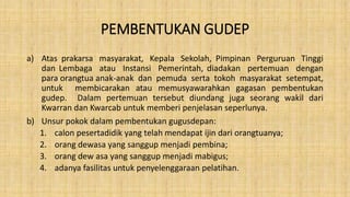 Musyawarah gugusdepan | PPTX