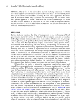 Local Government Management and Performance: A Review of Evidence | PDF