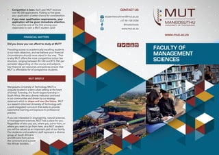 Mut prospectus study material use for studying | PDF