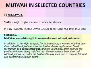 Mutaah consolatory or compensation | PPTX