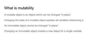 Mutability for good not evil | PPTX