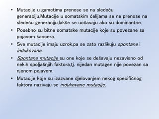 Mutacije | PPTX