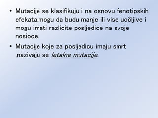 Mutacije | PPTX