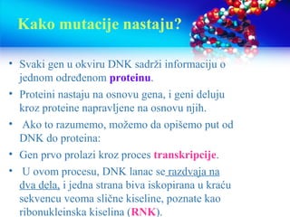 Mutacije | PPT