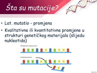 Mutacije | PPTX