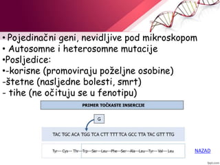 Mutacije | PPTX