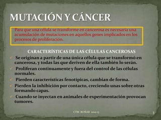 Mutación y cáncer | PPTX