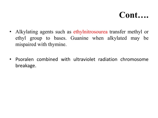 Mutagen | PPTX | Chemistry | Science