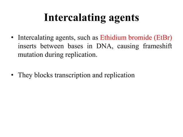 Mutagen | PPTX | Chemistry | Science