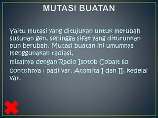 ppt biologi MUTAGEN | PPTX