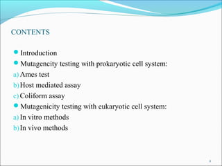 Mutagencity and its types ppt | PPT