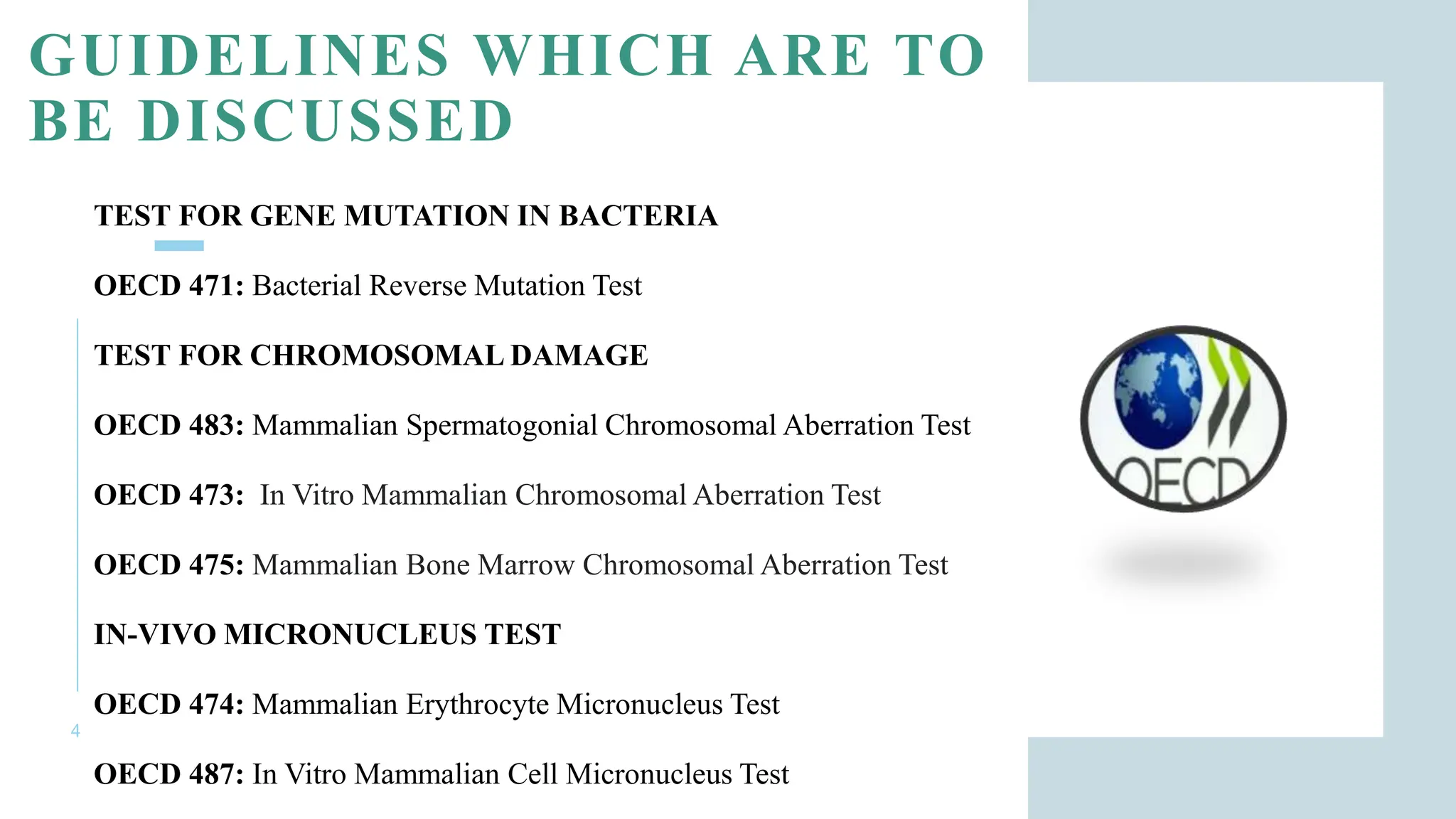 TEST FOR GENE MUTATION IN BACTERIA CHROMOSOMAL DAMAGE, IN VIVO ...