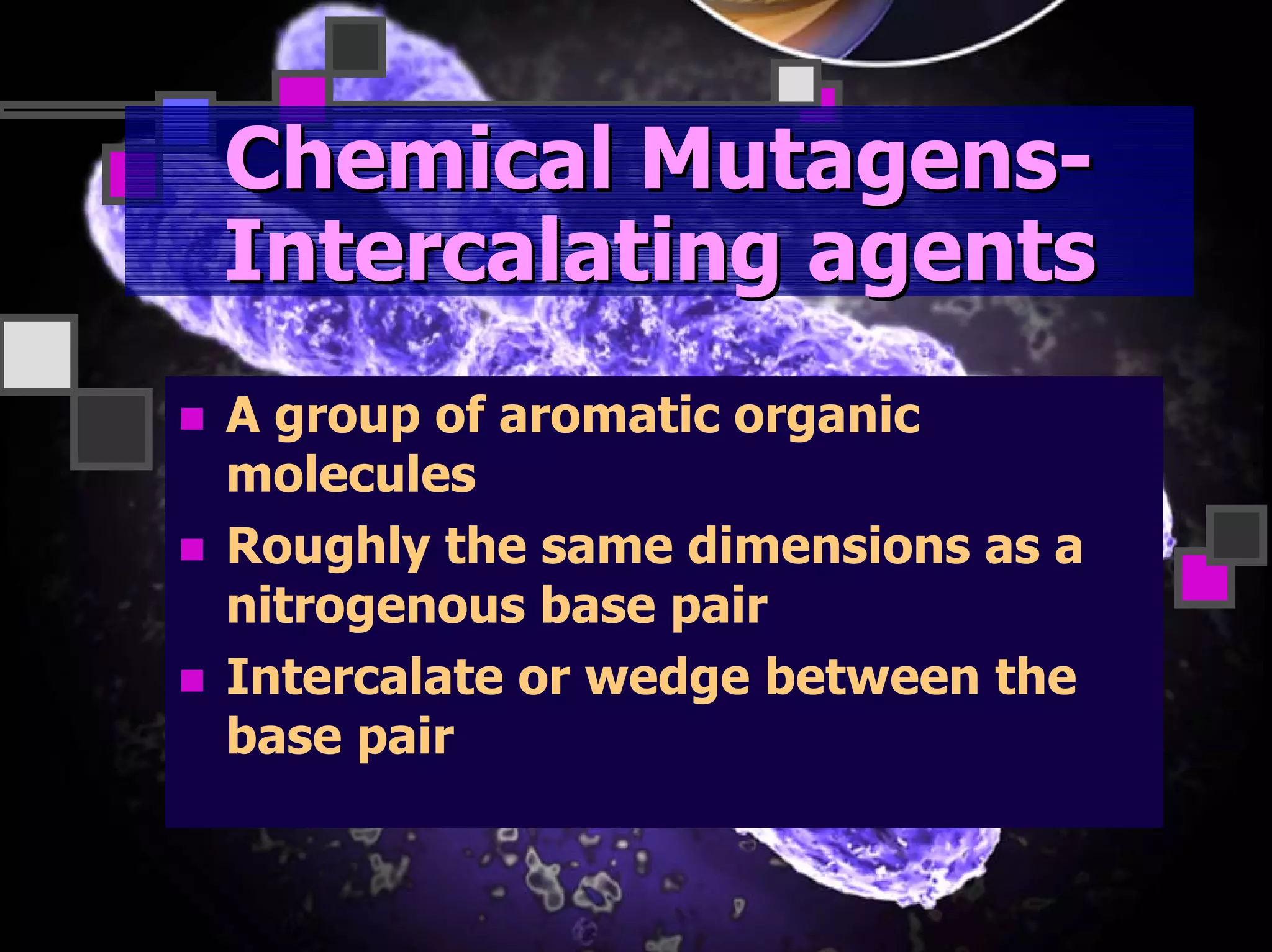 Mutagens and their actions | PDF