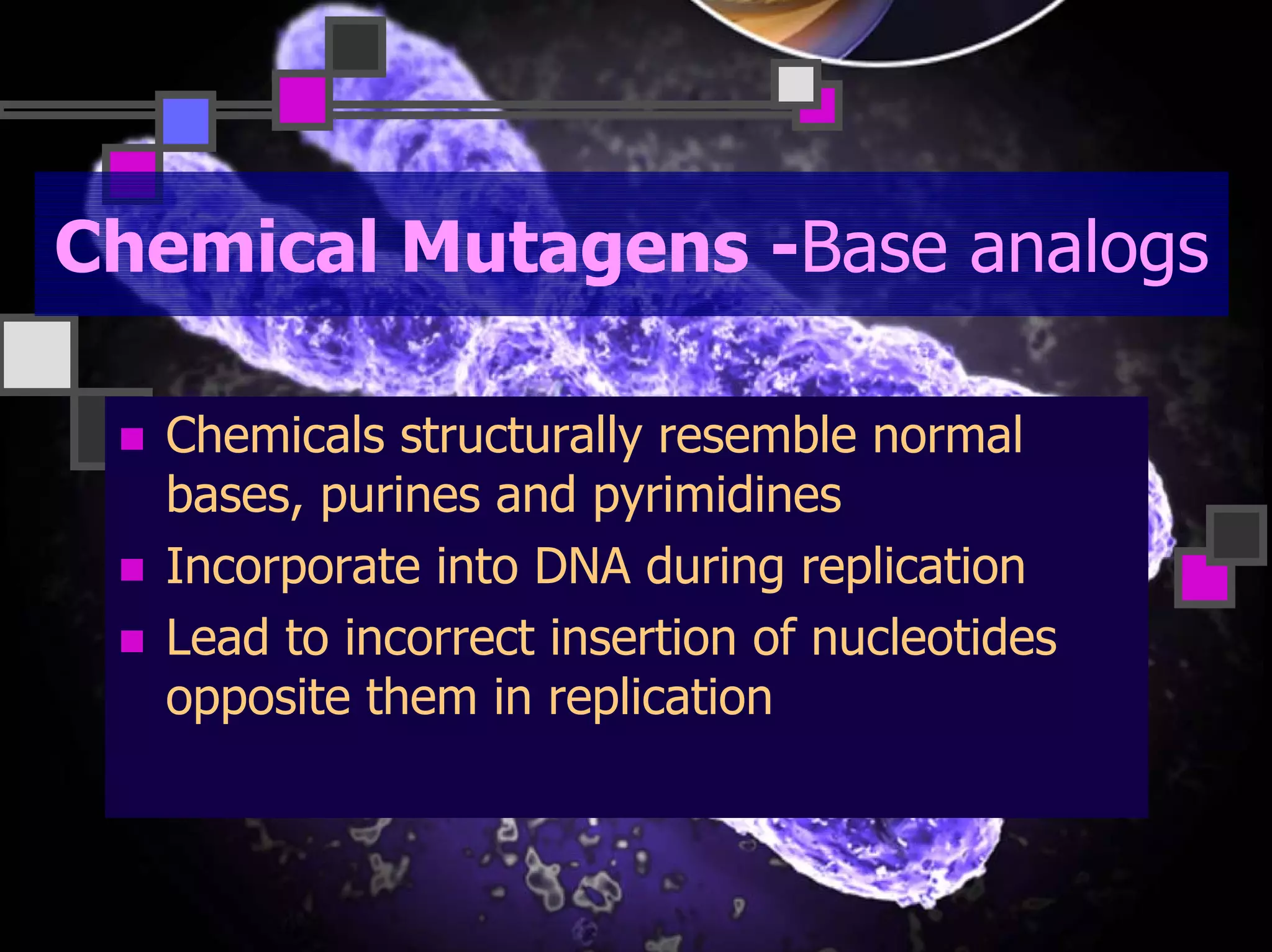 Mutagens and their actions | PDF