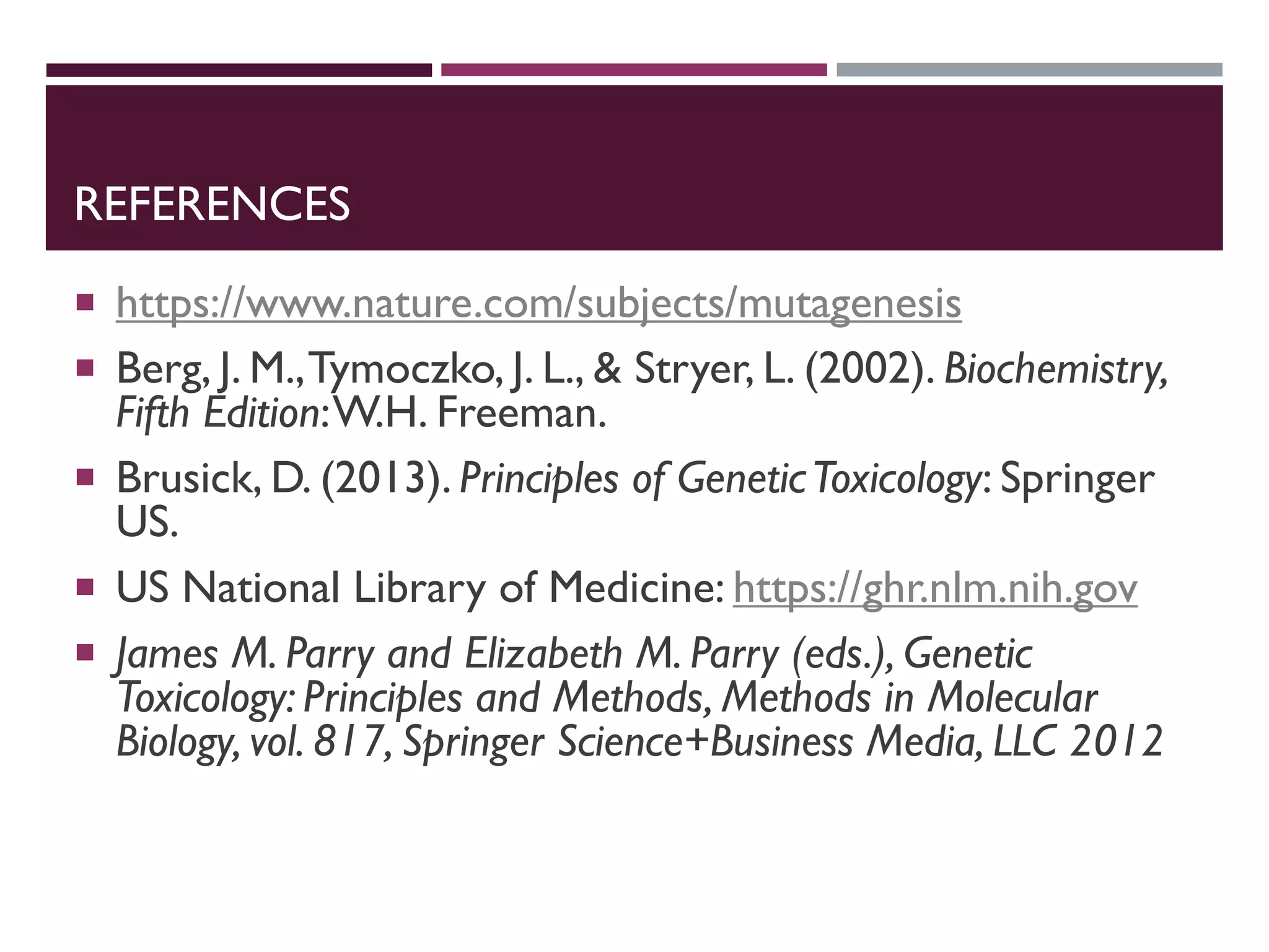 Mutagenesis and genetic toxicology | PDF