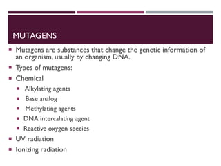 Mutagenesis and genetic toxicology | PDF