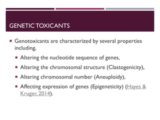 Mutagenesis and genetic toxicology | PDF