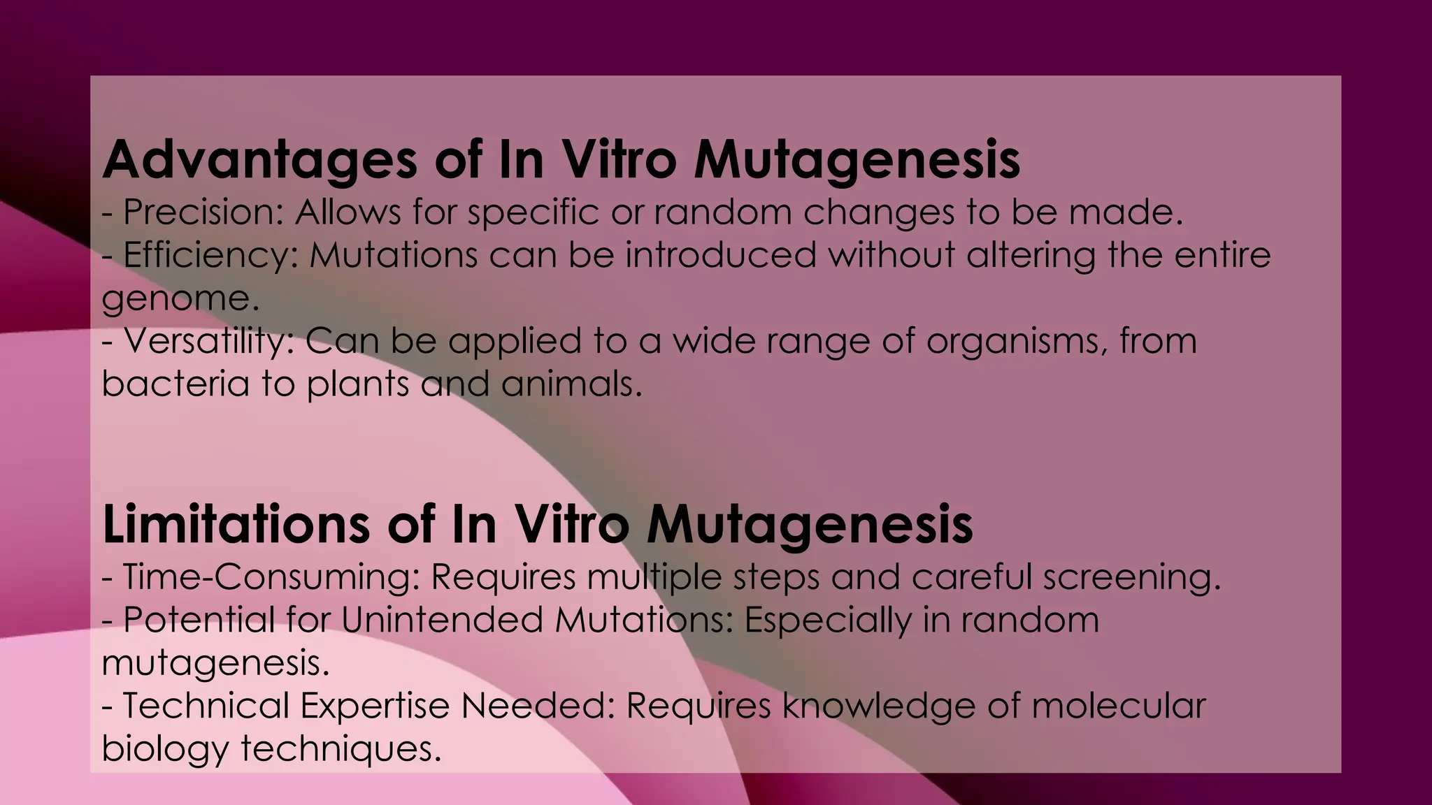 Mutagenesis - A powerful tool in molecular biology | PPT