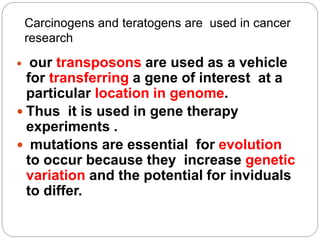 Mutagenic agent and their role in biology.pptx