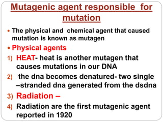 Mutagen Biology