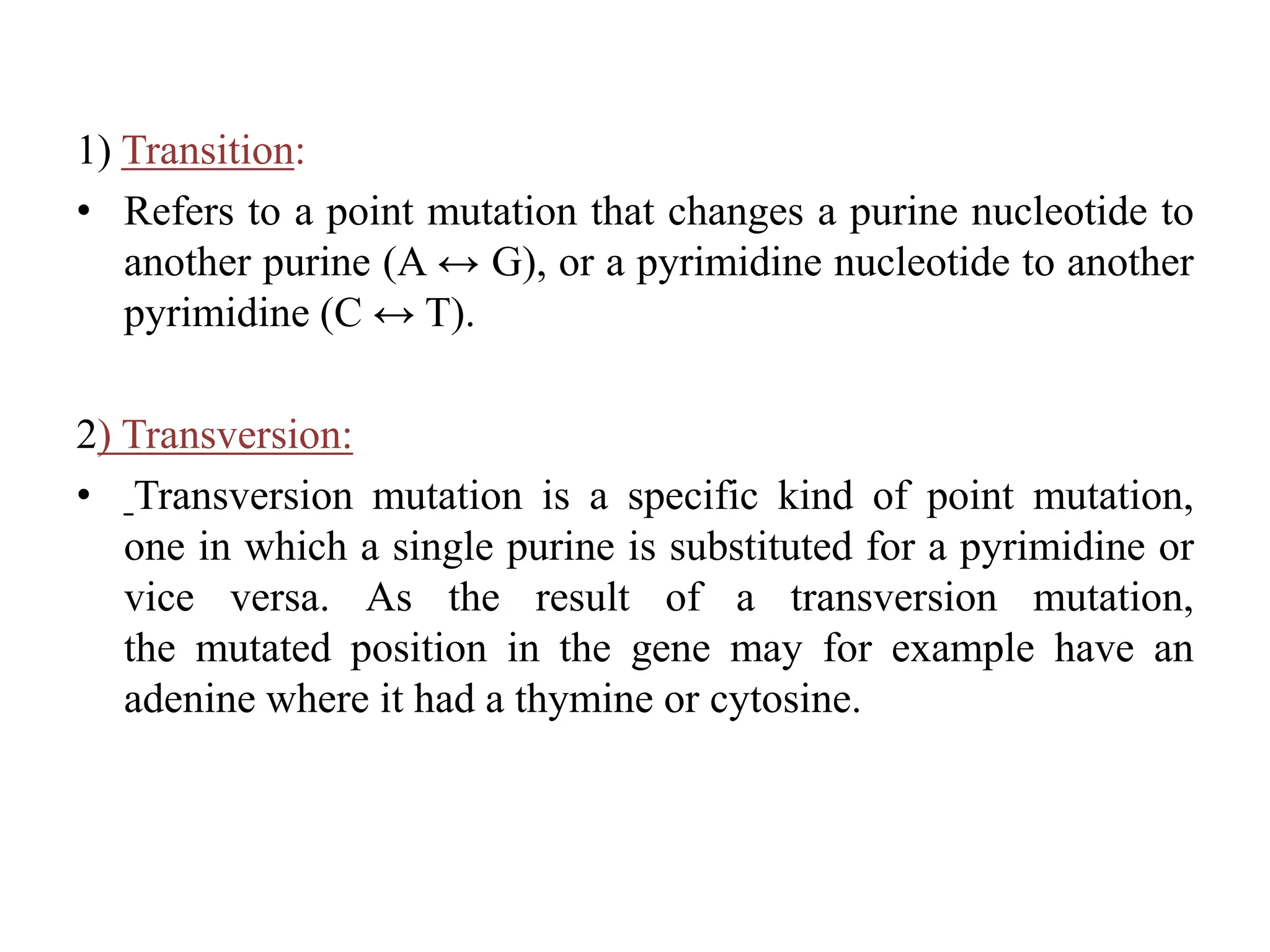 Mutagenic effect in genomics | PPTX