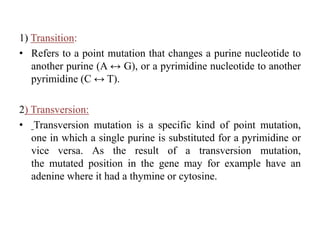 Mutagenic effect in genomics | PPTX