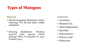 Effect of Chemical mutagens on biochemical growth of algae | PPT
