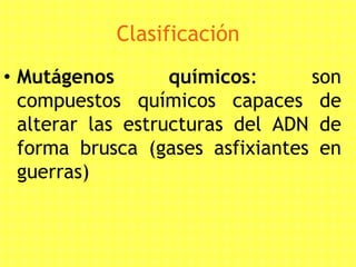 Agentes mutagenos | PPTX