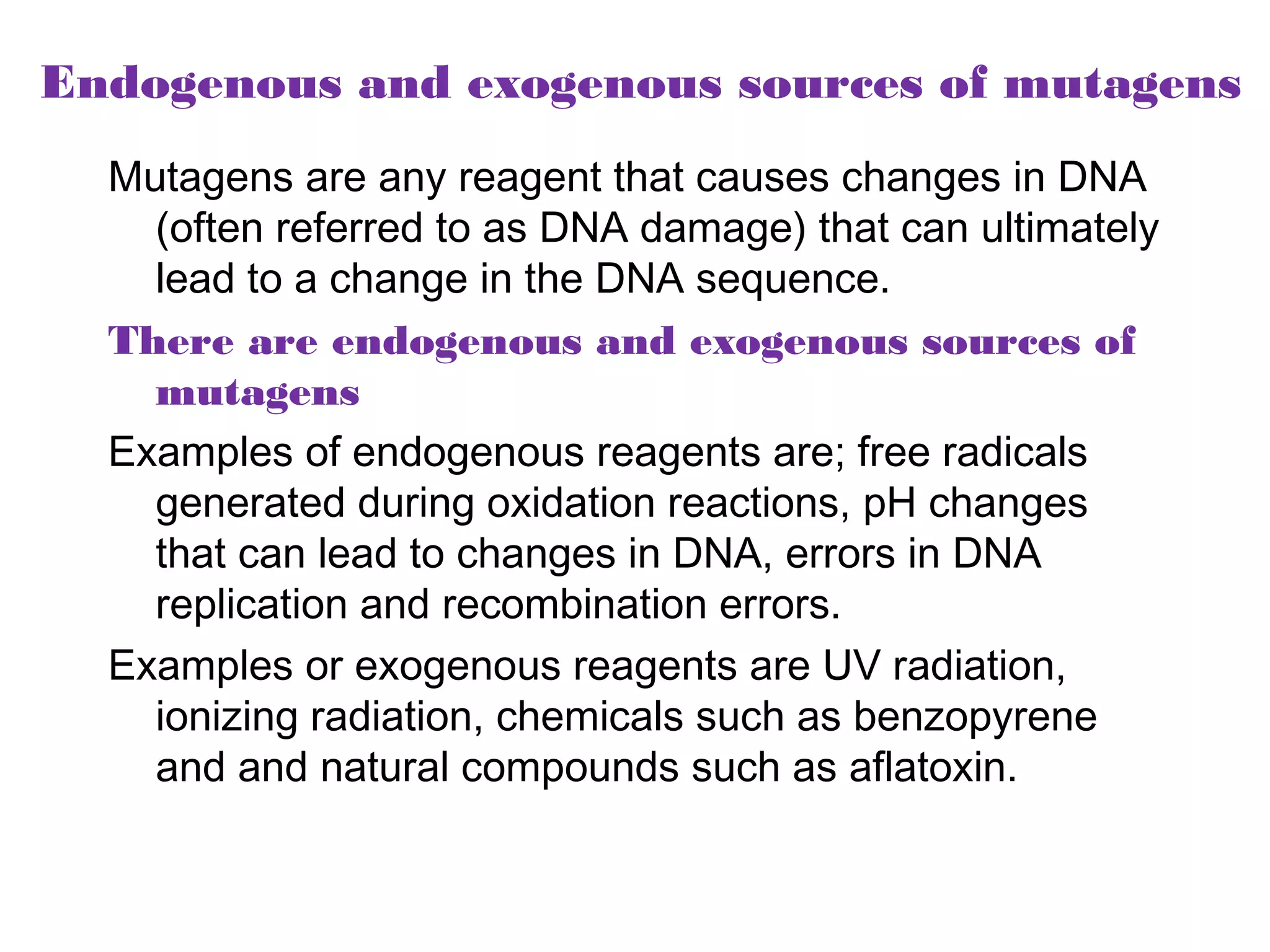 Mutagens and carcinogen | PPT