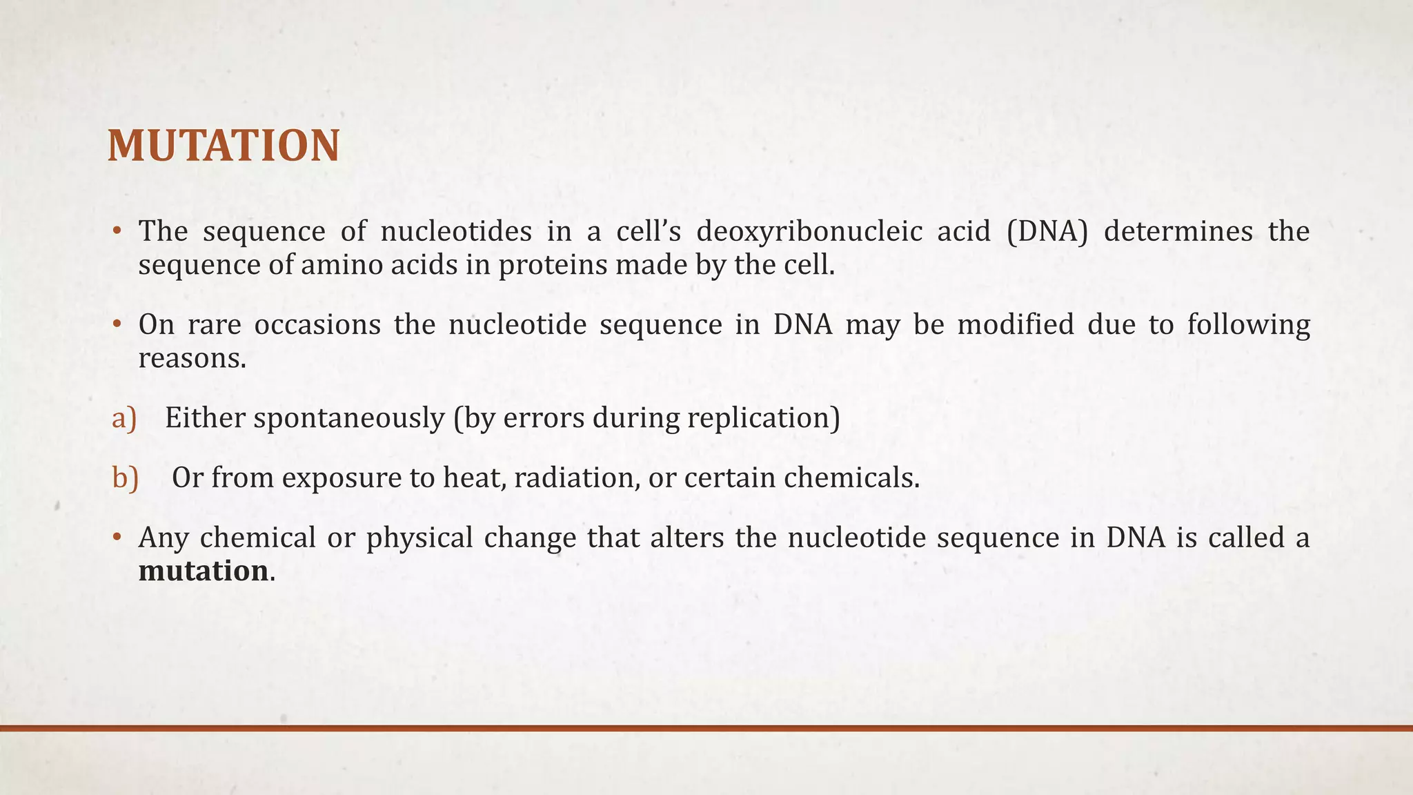 Mutagens in genetic disorder | PPTX