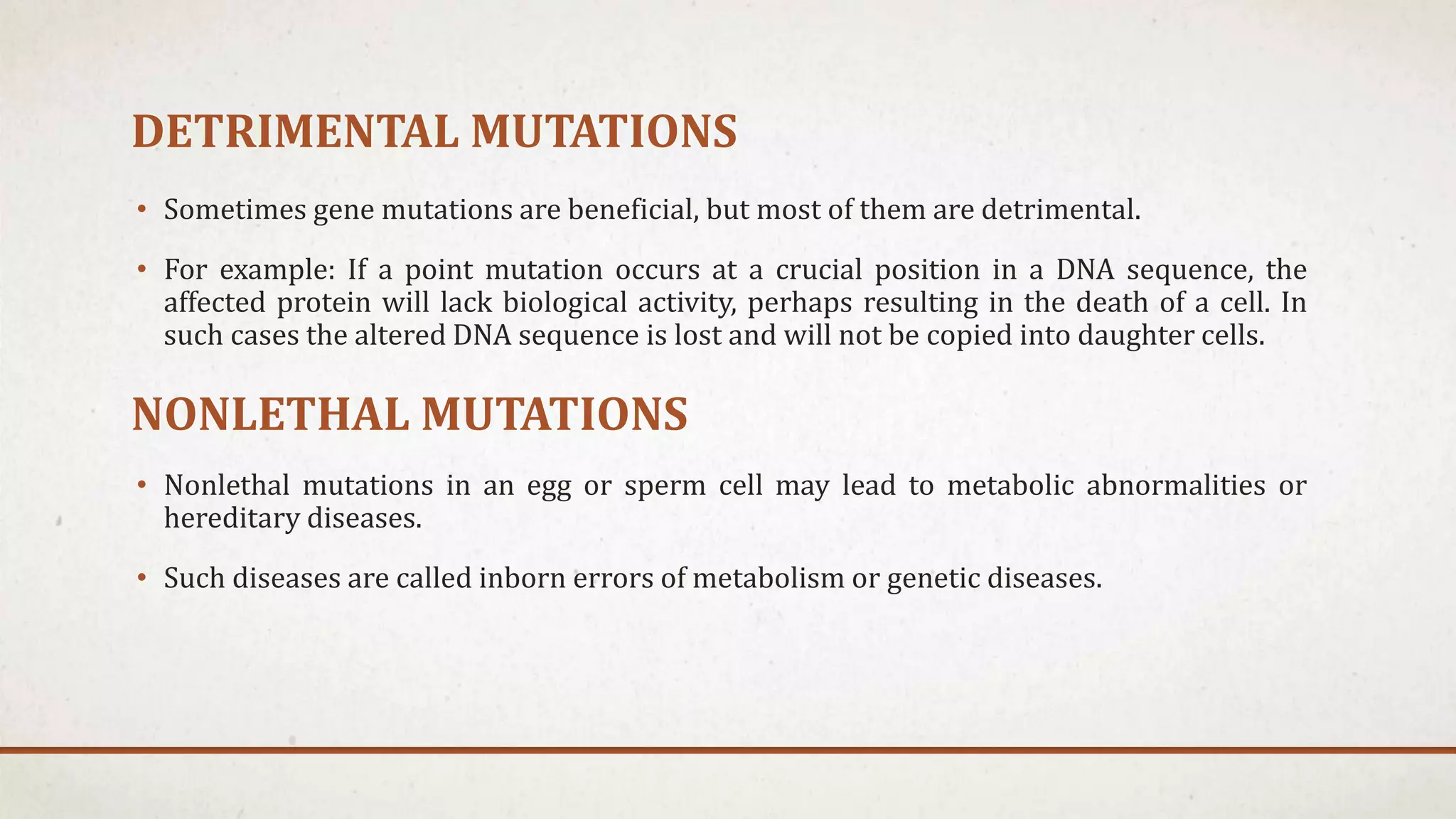 Mutagens in genetic disorder | PPTX